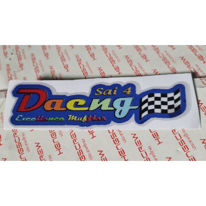 Sticker zone sai 4 daeng flag waterproof laminated and glossy | Shopee ...