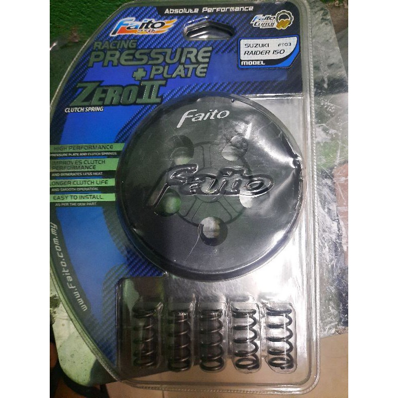 faito pressure plate and clutch spring raider 150 Zero II | Shopee ...