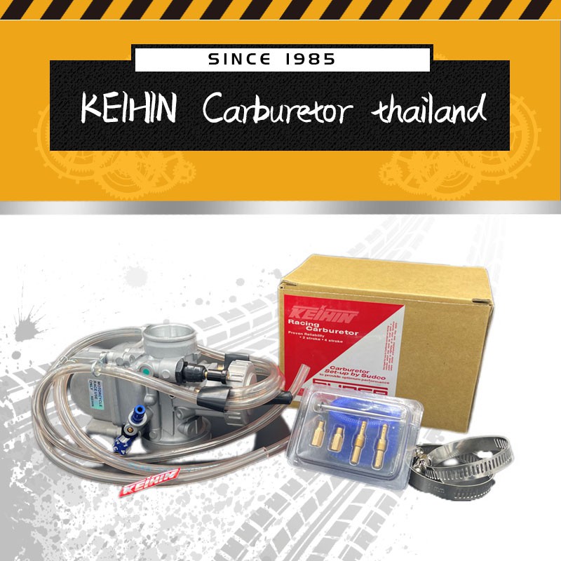 KEIHIN Racing Carburator PWK FLAT SLIDE WITH MANIFOLD / JETS 21MM 24MM ...