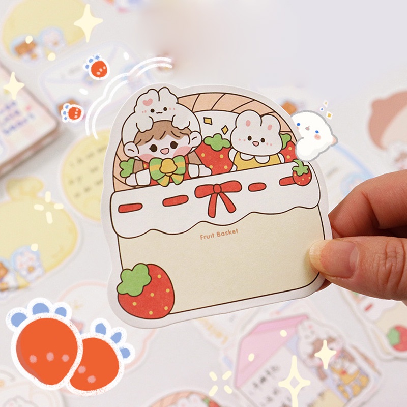 100 Sheets Creative Cartoon Shaped Memo Paper Student Portable Mini ...