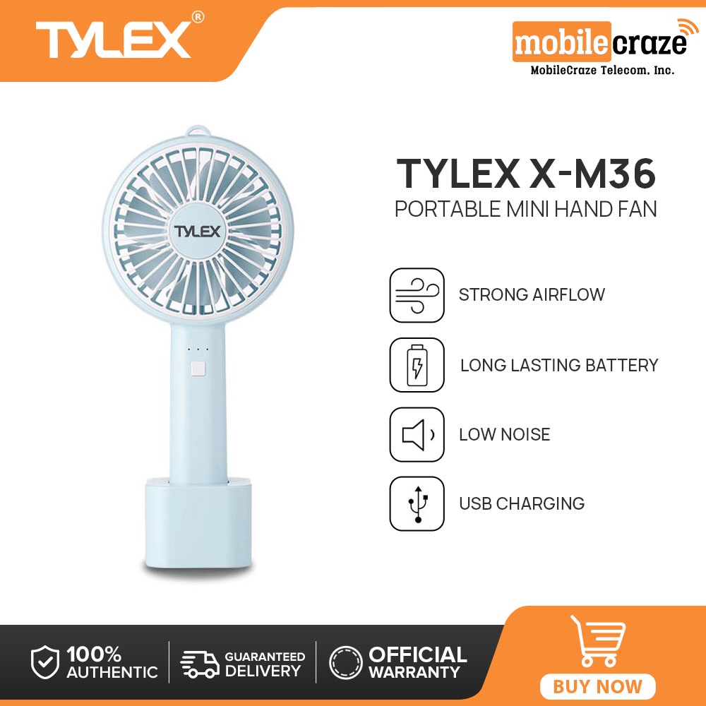 TYLEX X-M36 Portable Hand Held Rechargeable Mini Fan | Shopee Philippines