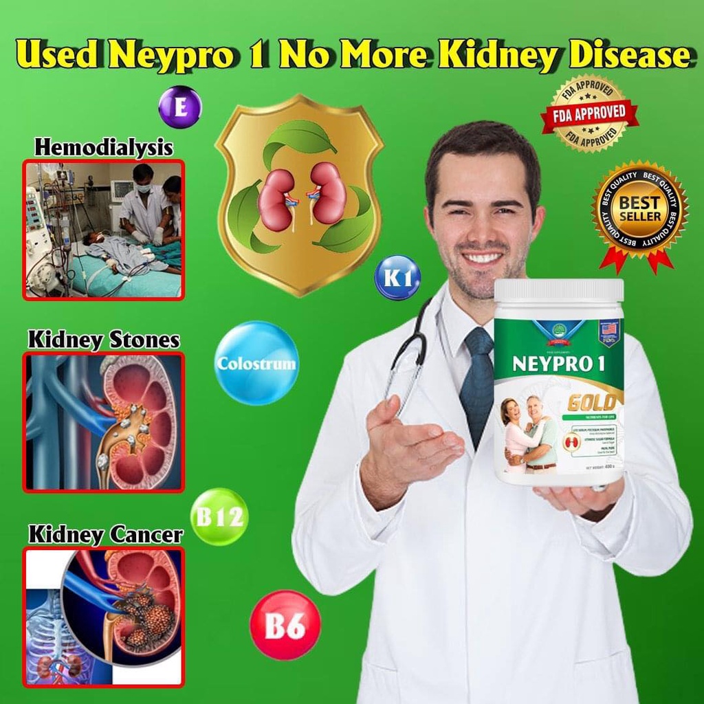 NEYPRO 1 GOLD Repair Kidney Damages and Prevent Kidney Failure | Shopee ...