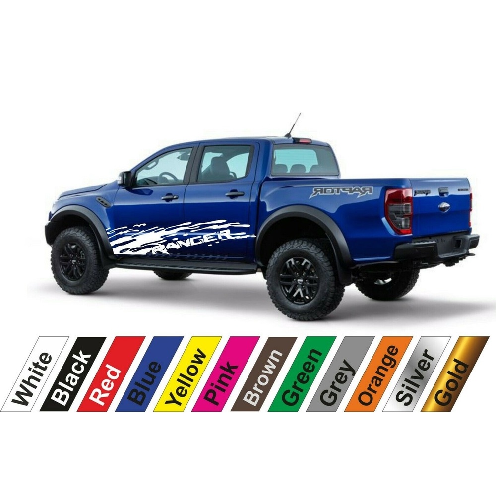 2x Ford Ranger Pickup truck #50 Auto Vinyl Styling Vinyl Car Body ...
