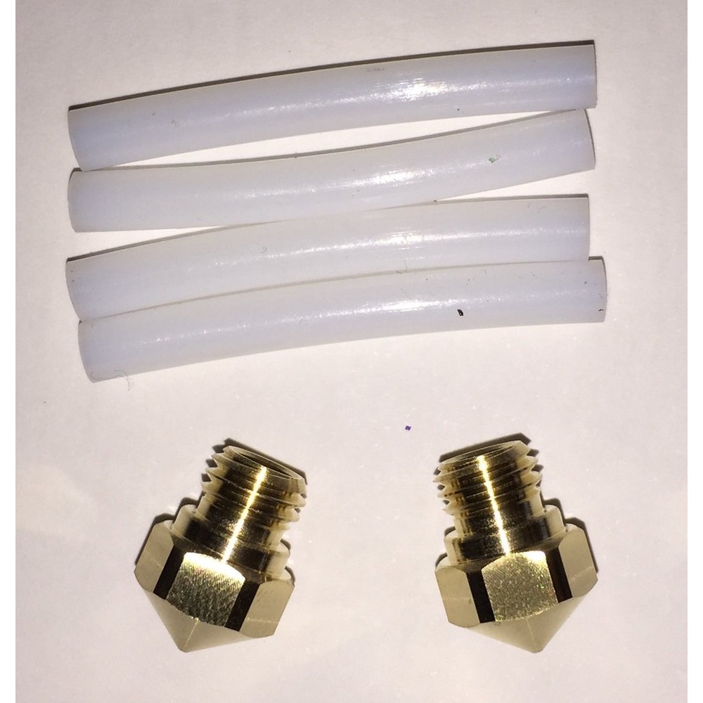 2 Brass Nozzles and 4 PTFE Tubes kit for Flashforge Creator Pro and ...