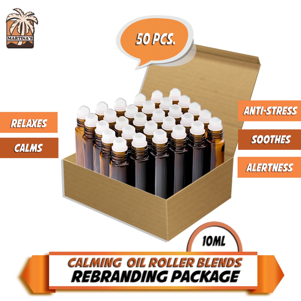 REBRAND PACKAGE CALMING OIL ROLLER BLENDS | ALL SCENTS | 50 ROLL ON ...