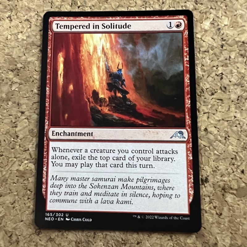 MTG TEMPERED IN SOLITUDE (ENCHANTMENT) KAMIGAWA NEON DYNASTY (RED ...
