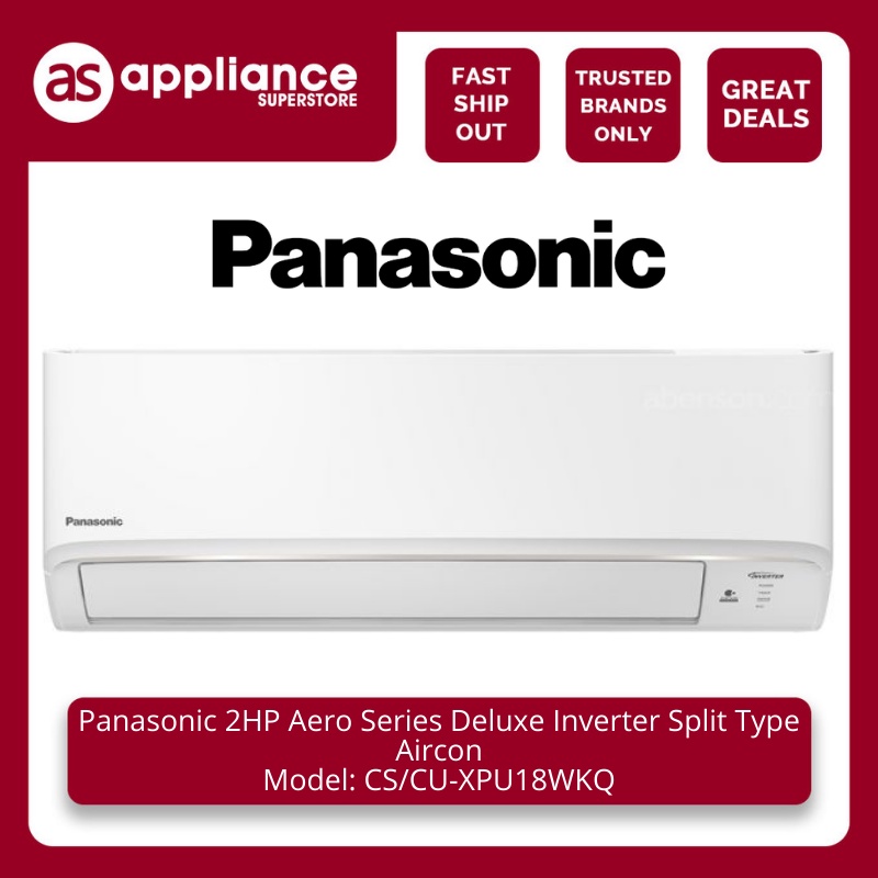 Panasonic 2HP Aero Series Deluxe Inverter Split Type Aircon CS/CU ...