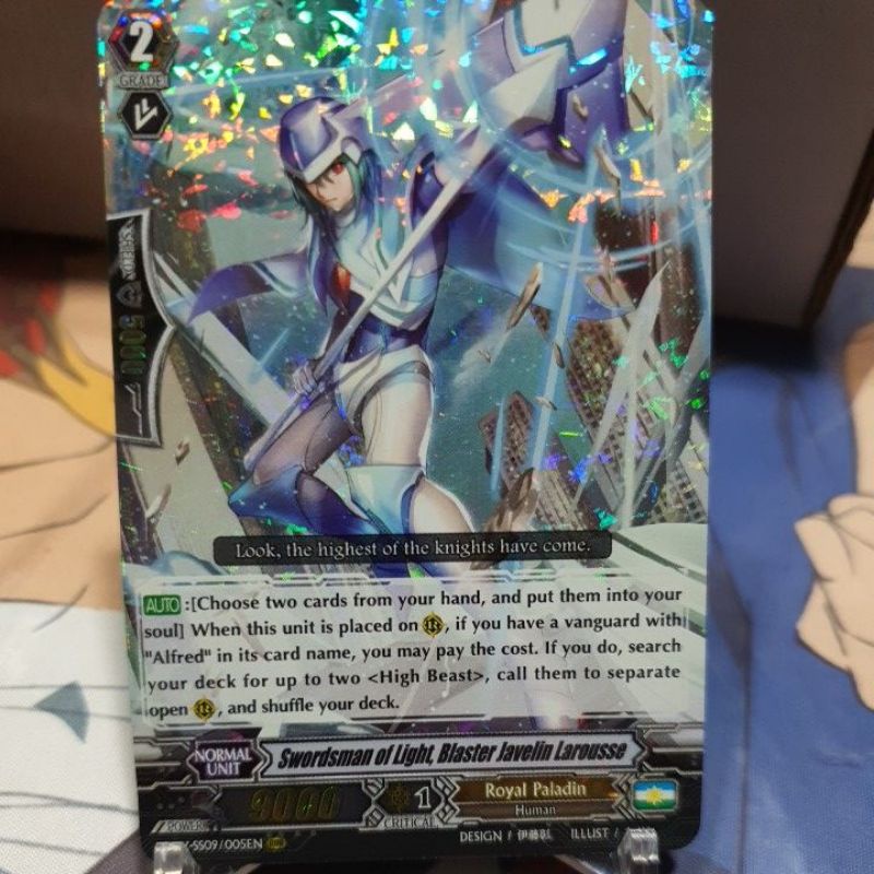 SWORDSMAN OF LIGHT, BLASTER JAVELIN LAROUSSE RRR VSS09 CARDFIGHT ...