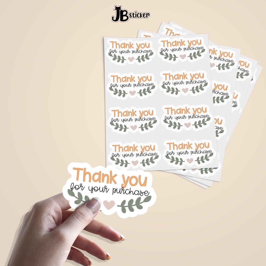 50pcs Thank you for your purchase Sticker Label, Packaging Labels ...