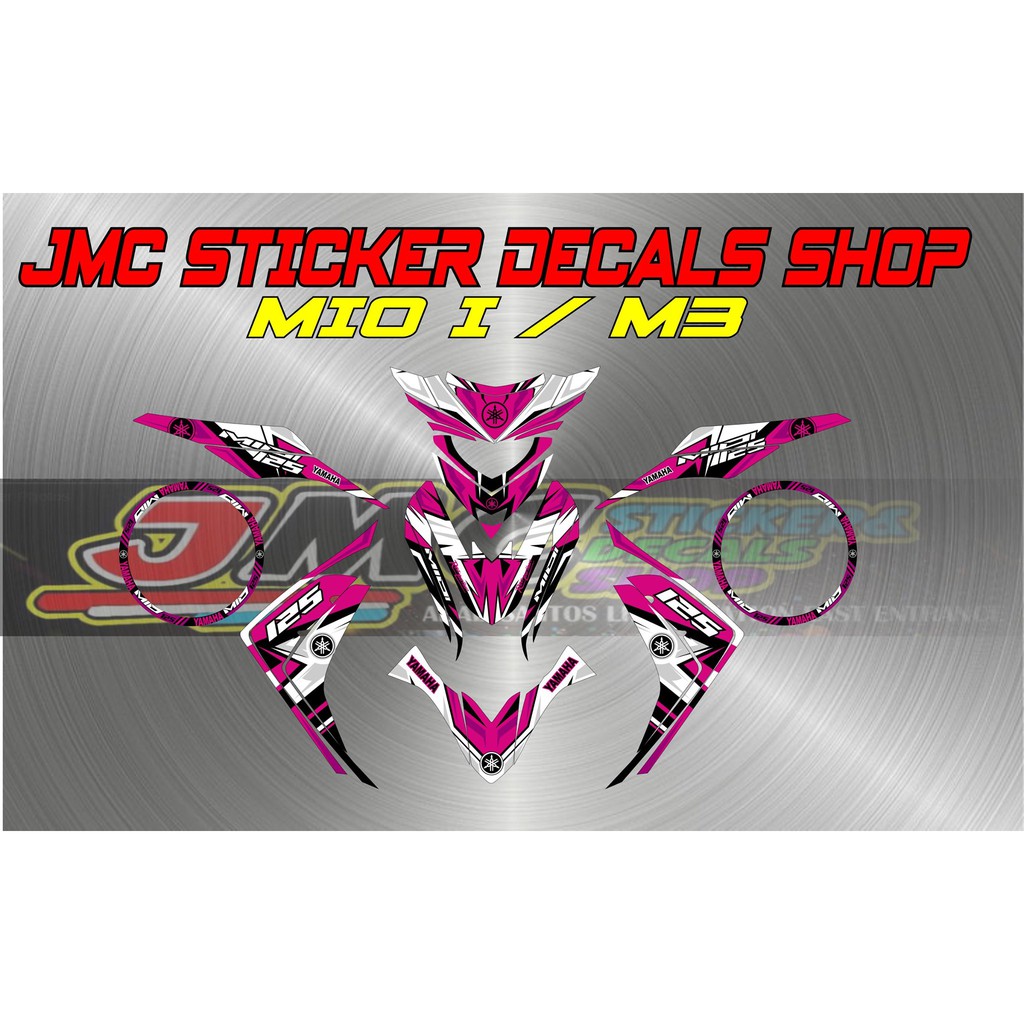 MIO I / M3 FULL DECALS PRINTED LAMINATED DECALS QUALITY STICKER (1ST ...