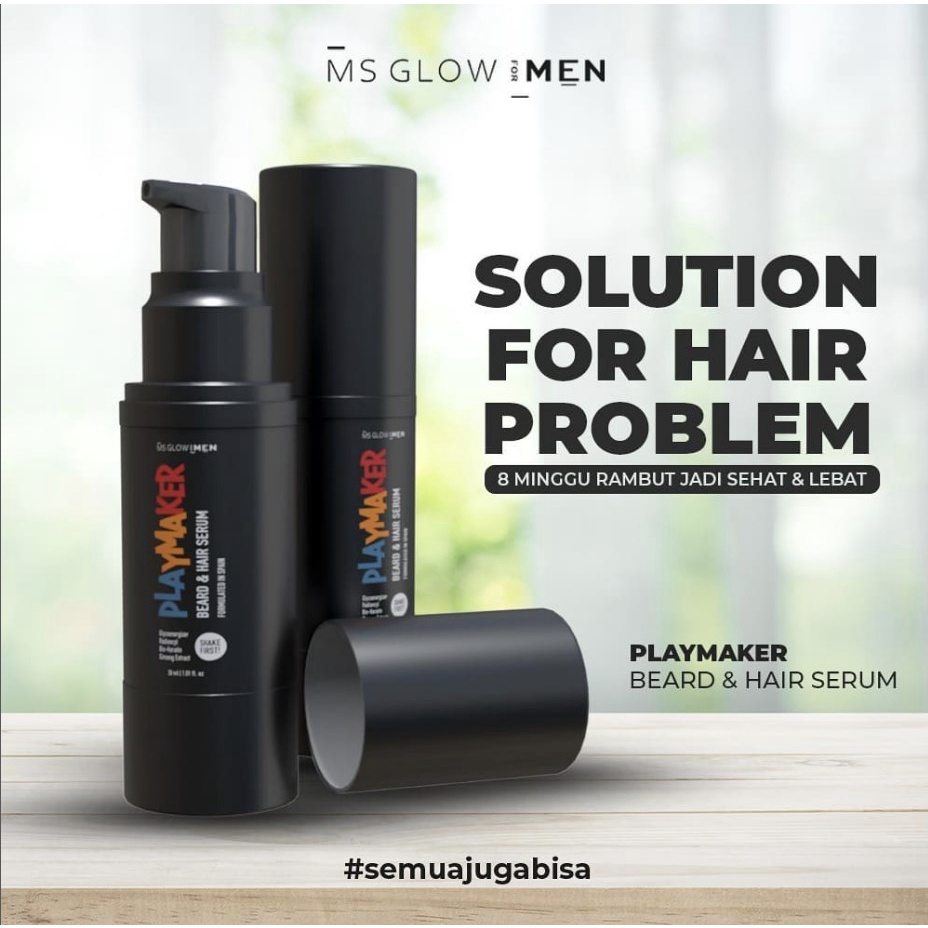 Ms GLOW Playmaker Heard Hair Serum For Men | Ms. Glow Jogja | Shopee ...