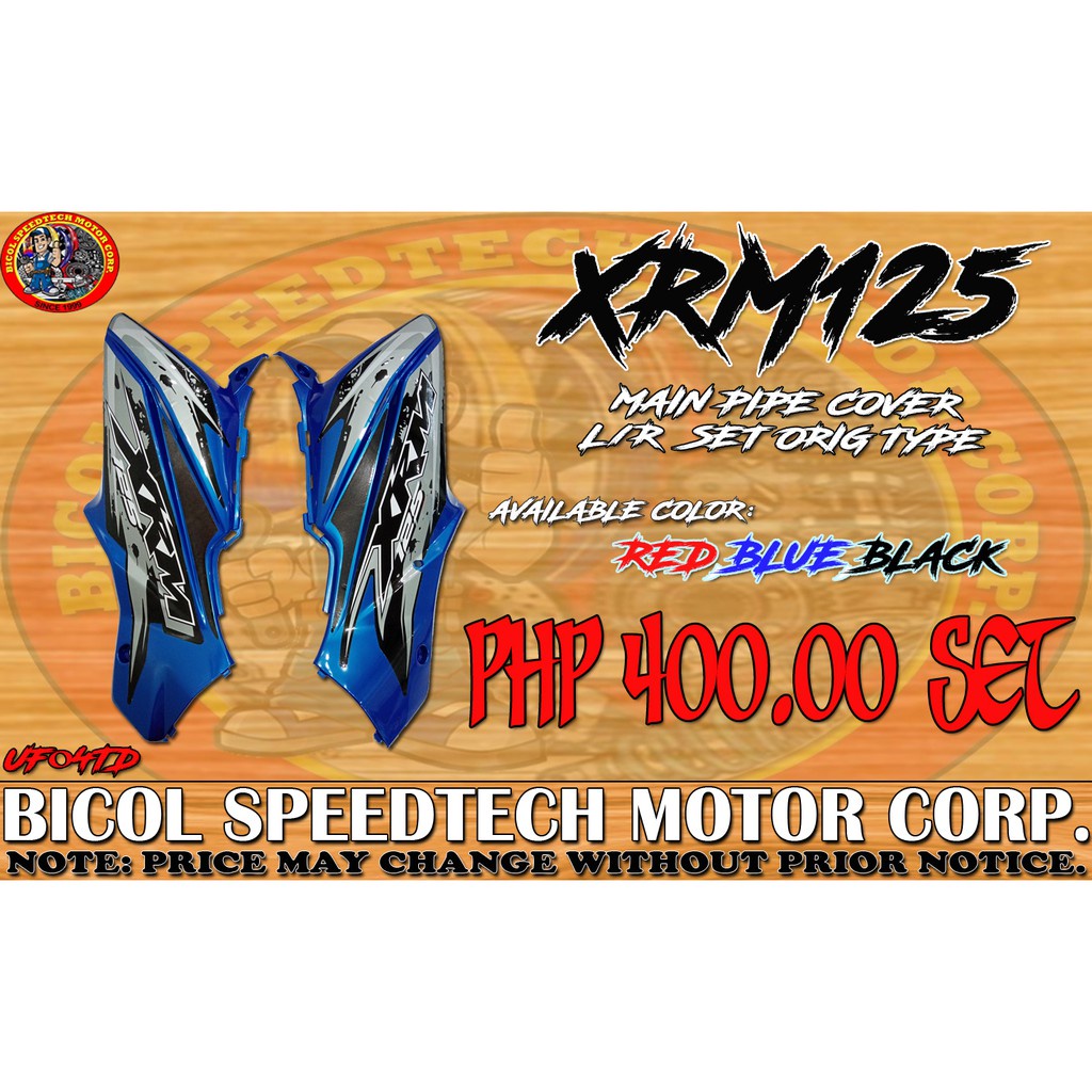 ۩Xrm125 Main Pipe Cover Orig Type Uf04t | Shopee Philippines