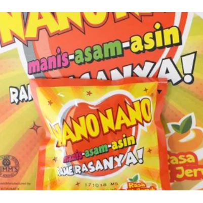 Indonesian NANO NANO PERMEN KULIT JERUK Original INDONESIA SWEET SALTY ...