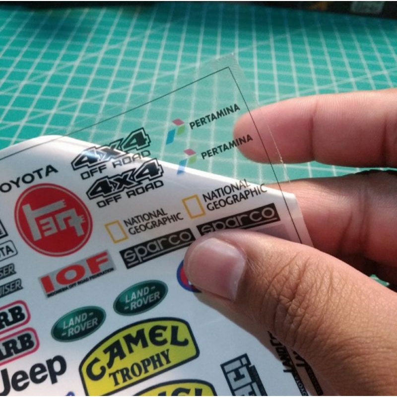 Sticker RC ADVENTURE LOGO SPONSOR WPL MN RGT 1/12 1/16 (Transparent ...