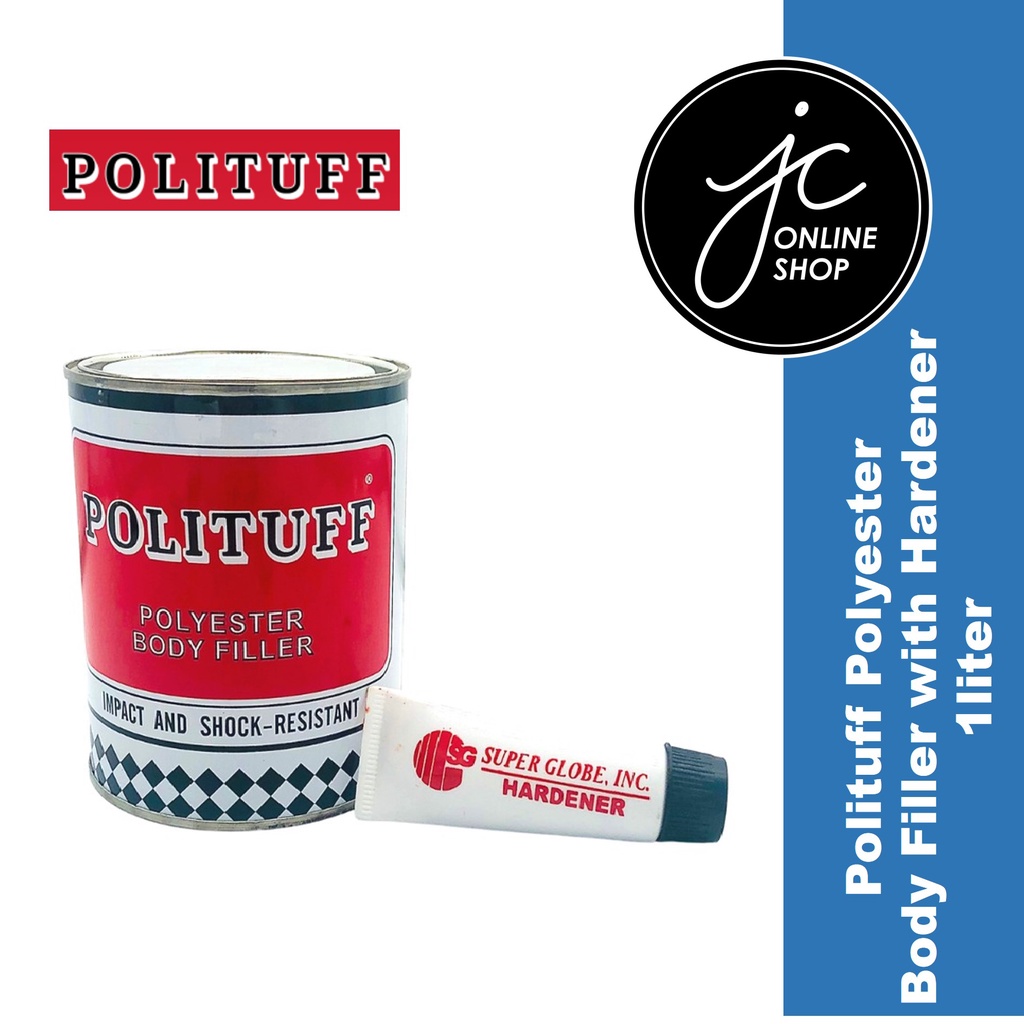 POLITUFF POLYESTER BODY FILLER WITH HARDENER LITER | Shopee Philippines