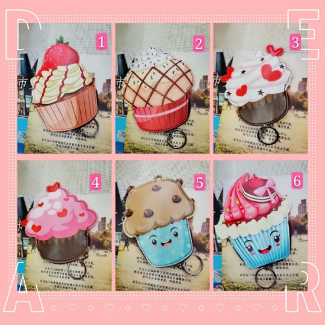 Ice Cream Cupcake Coinpurse Cute Sweet Cupcake Wallet Pouch Leather ...