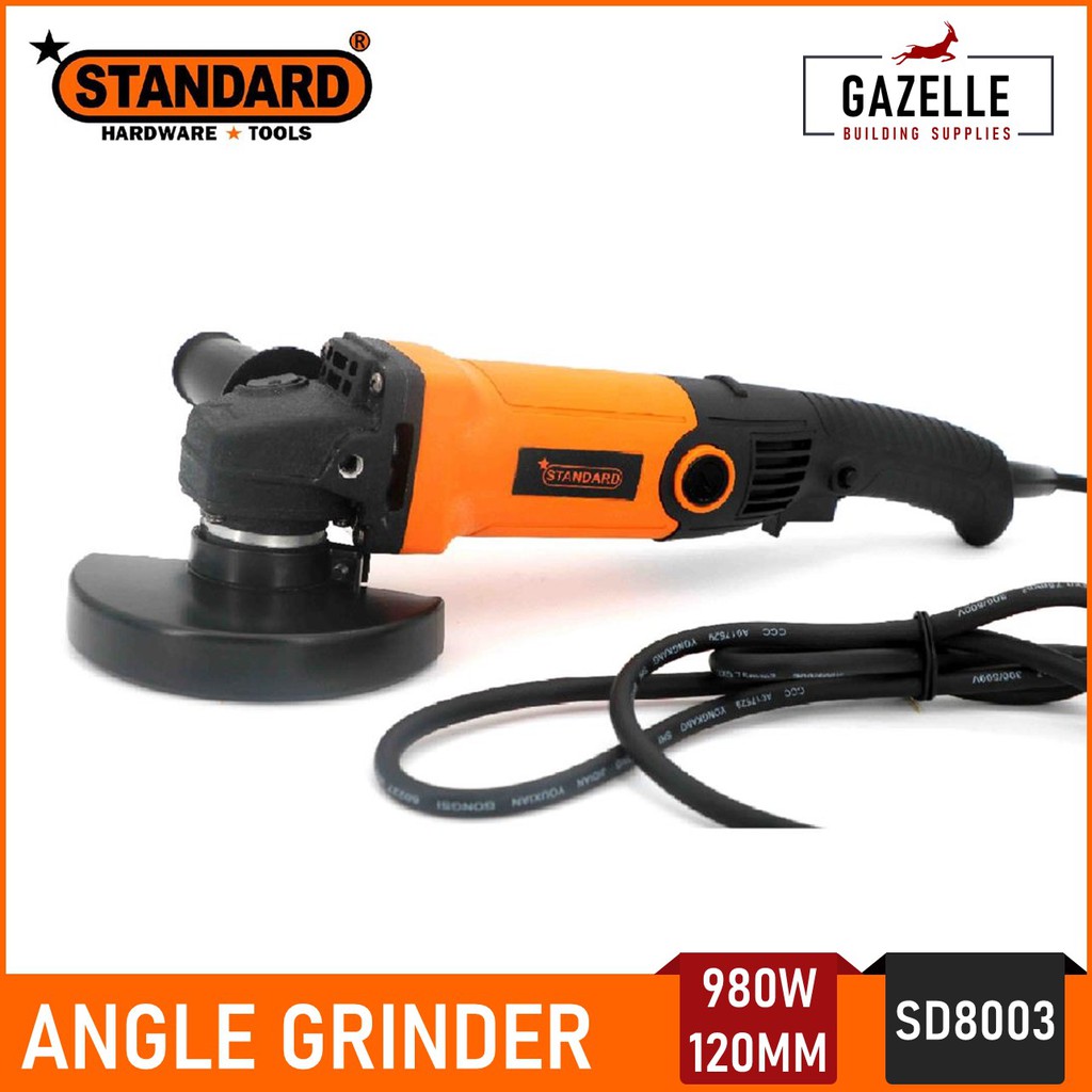 Standard Angle Grinder 980 Watts 120mm Disc Size SD8003 | Shopee ...