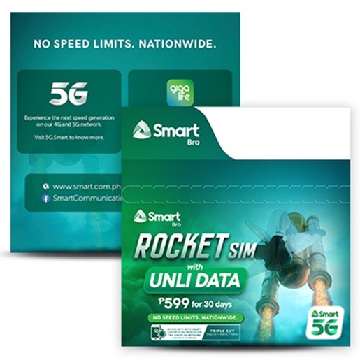 PLDT Smart Bro Rocket SIM with 30 Day Unli Data | Shopee Philippines