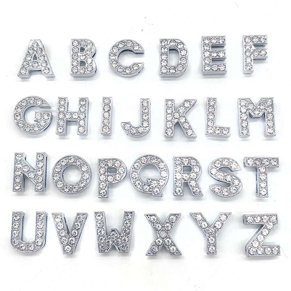 shiny letters jibbitz for crocs charm shoes accessories lalagyan ng ...