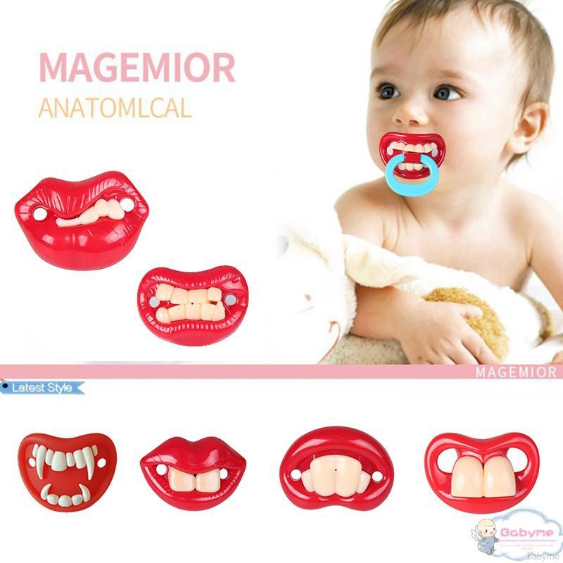 Funny Silicone Pacifier Funny Teeth Dummy Joke Pacifier Prank | Shopee ...