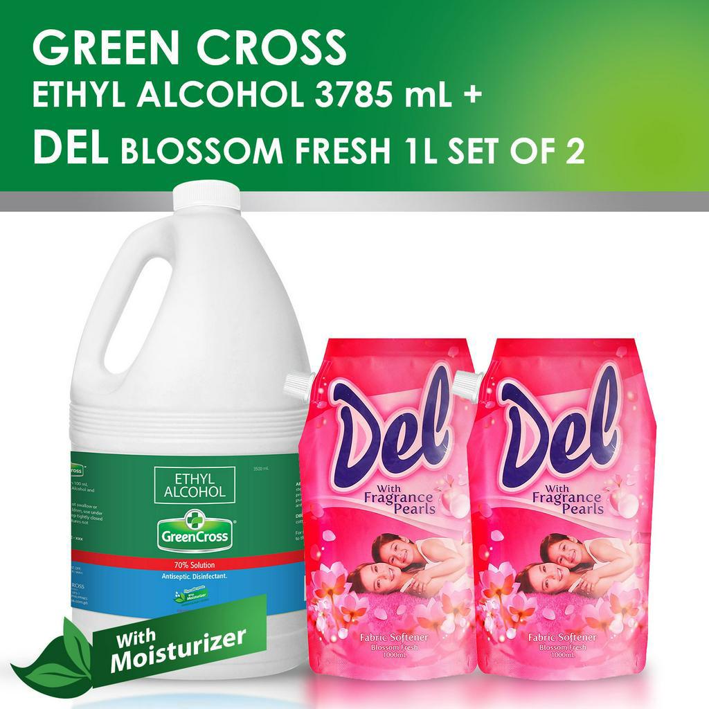 Green Cross 10.10 Bundle 2 (Ethyl Alcohol 3785mL & Del Blossom Fresh ...