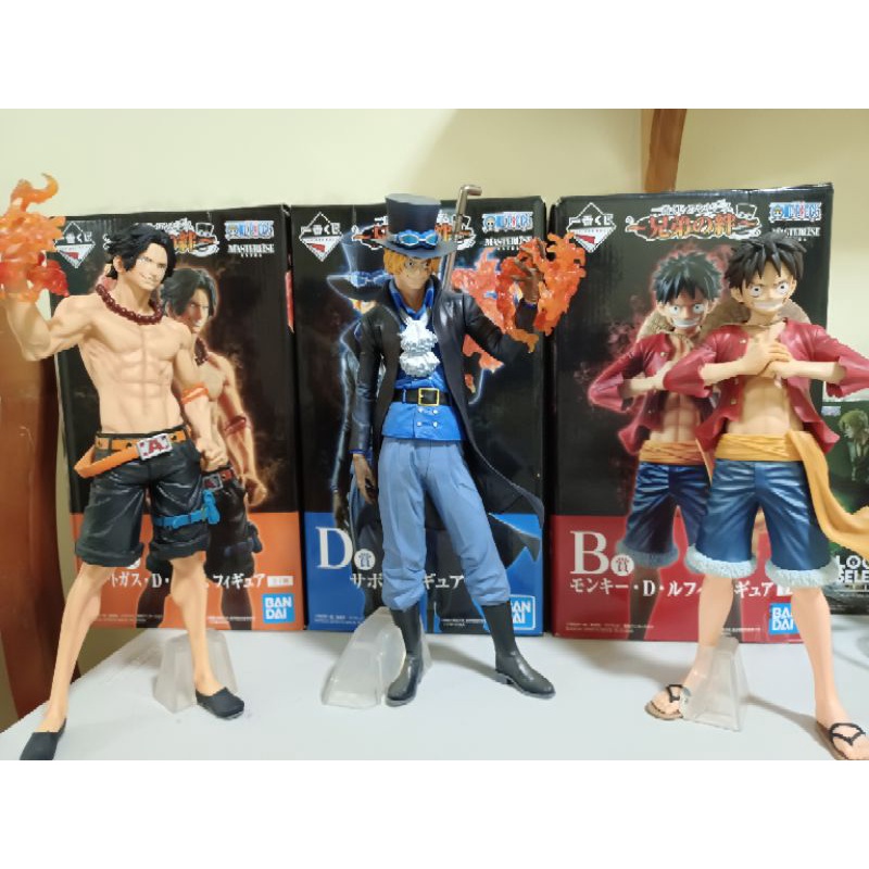 ICHIBANSHO MASTERLISE EXTRA ASL SET ( ACE -BIB SABO - BIB and LUFFY ...