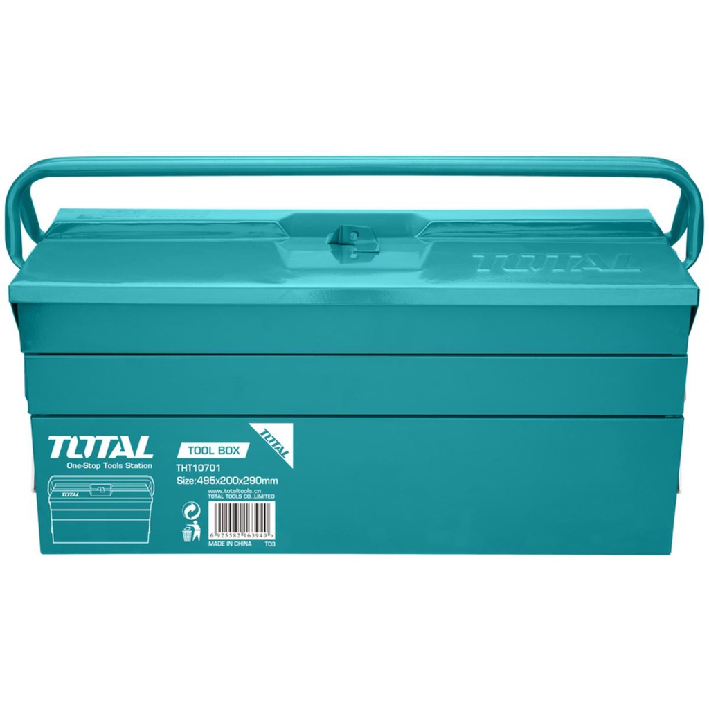 TOTAL Premium Industrial Tool box 3 layers (big) Large Maximum storage ...