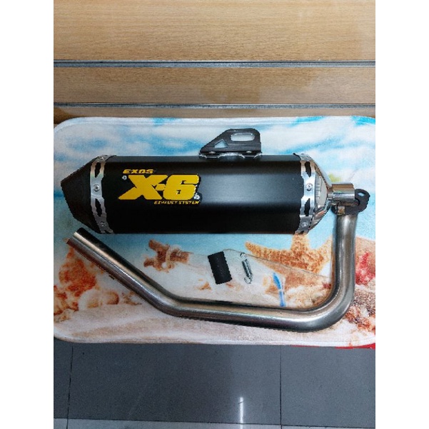 EXOS PIPE X-6 (Nmax Aerox,Click,Sporty,Soulty,Zoomer,Soul 125) | Shopee ...