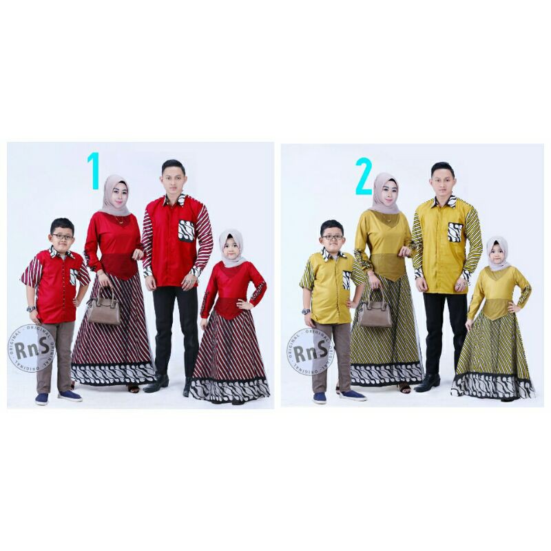 One-ce006 Family BATIK Uniform COUPLE BATIK Family Uniform BATIK ...