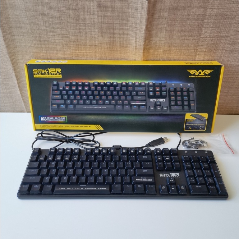 Armaggeddon Low Profile Mechanical Keyboard RGB Kestrel (SMK-12R ...