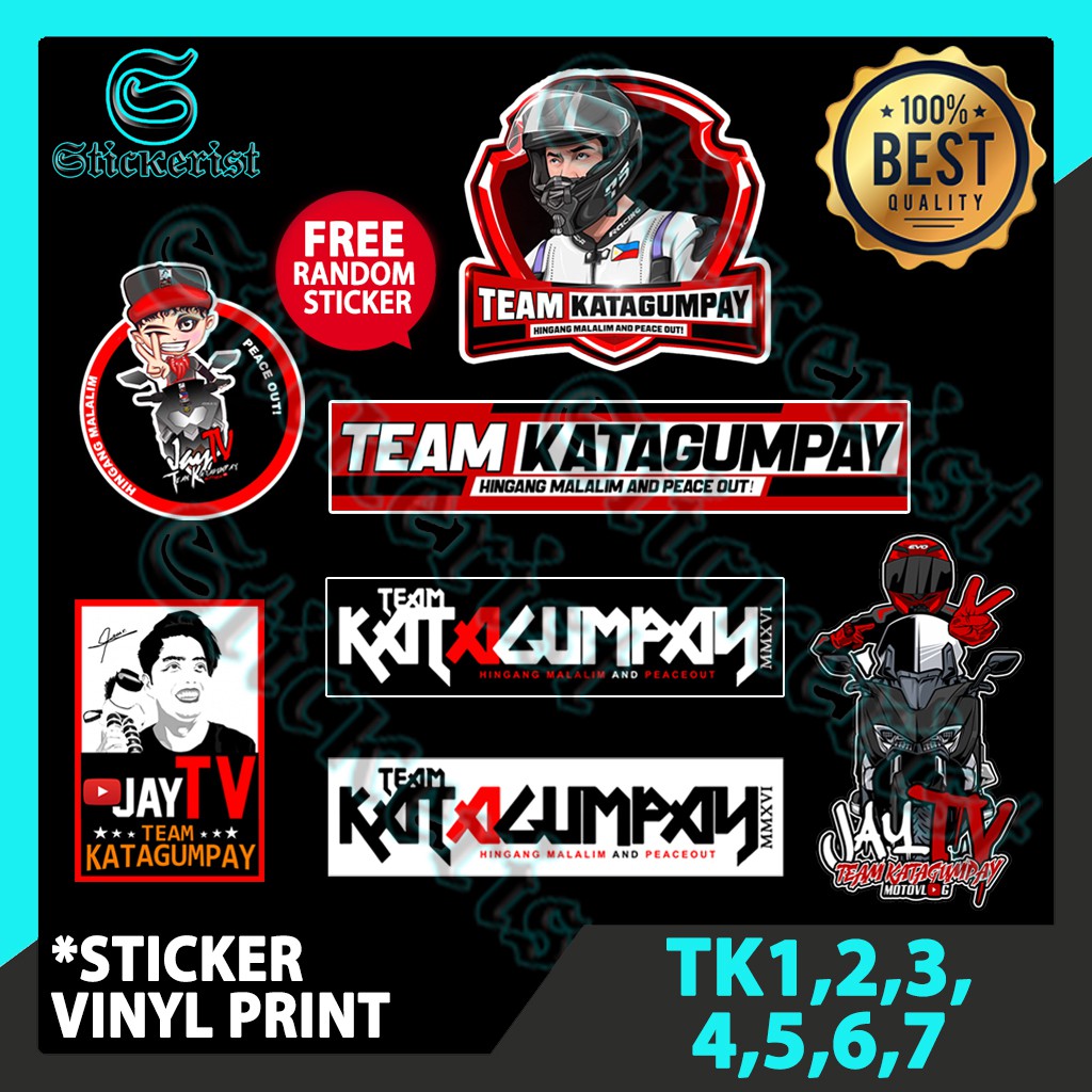 TEAM KATAGUMPAY/JAY TV VINYL STICKERS | Shopee Philippines