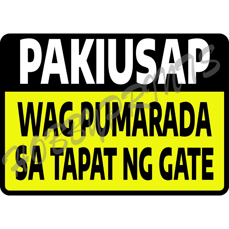 Laminated Signages No Parking | Signage | Sign Boards | Shopee Philippines