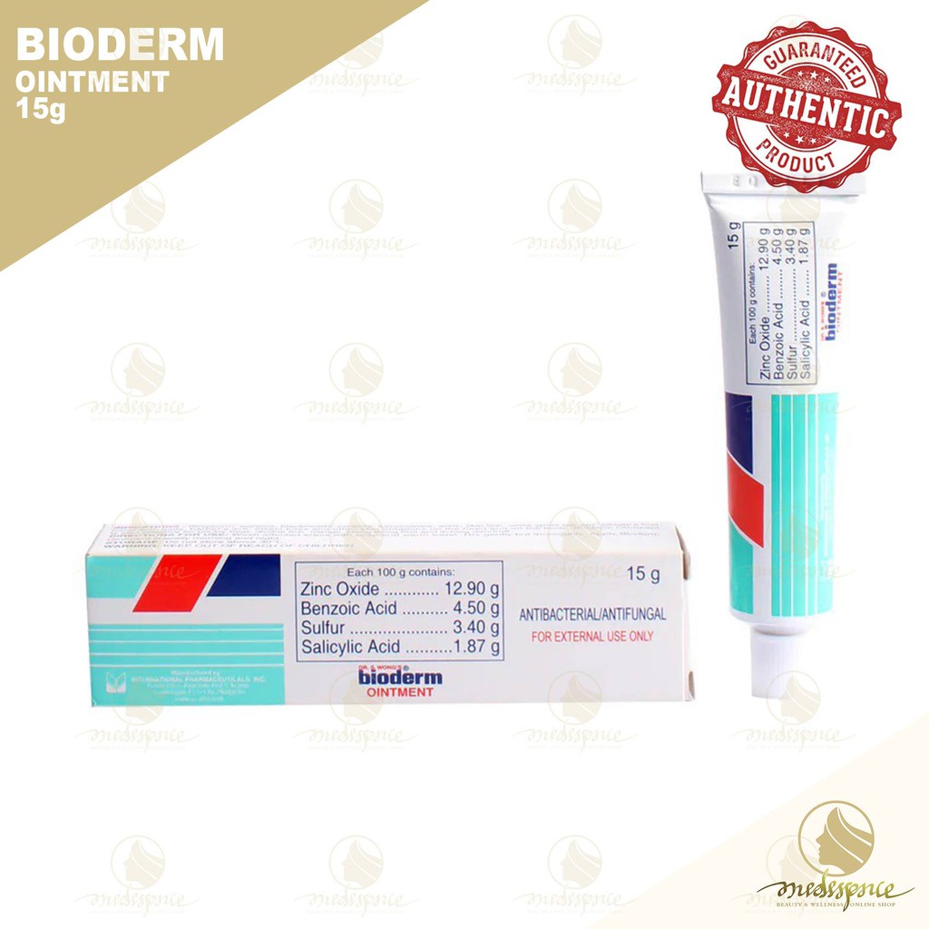Bioderm Ointment Cream by DR. S. WONG Antifungal/Antibacterial 5g/15g100% Original | Shopee ...