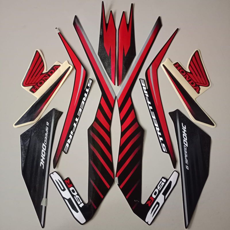 HITAM Honda cb150r cb 150 r 2021 black striping, full list, standard ...