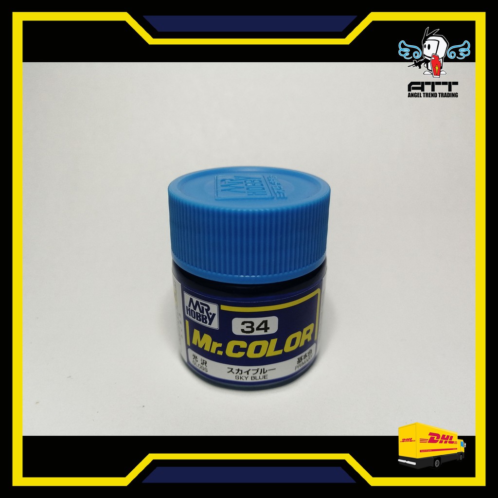 MR.COLOR 34 SKY BLUE 10ML (Gunpla Gundam Paint Model Kit Tools Resin ...