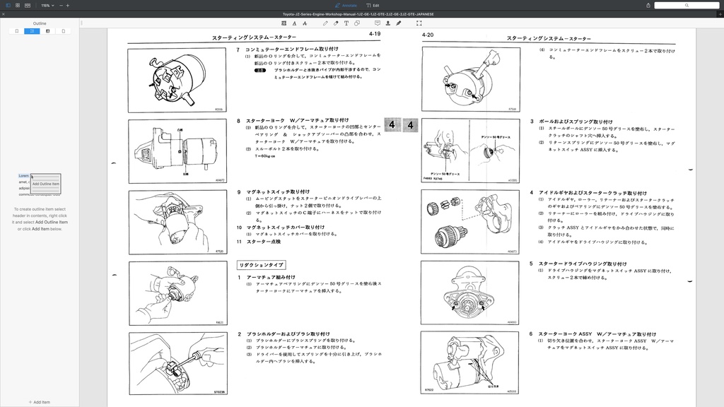 TOYOTA ENGINE 1JZ-GE / 1JZ-GTE SERVICE REPAIR WORKSHOP MANUAL | Shopee ...