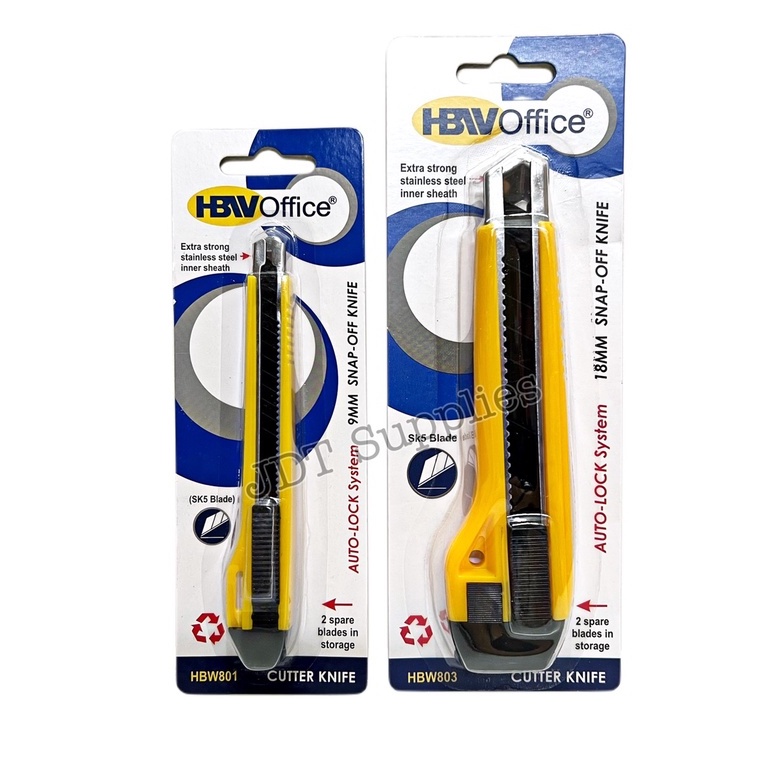 HBW Cutter Knives Snap-Off Knife (9mm/18mm) | Shopee Philippines