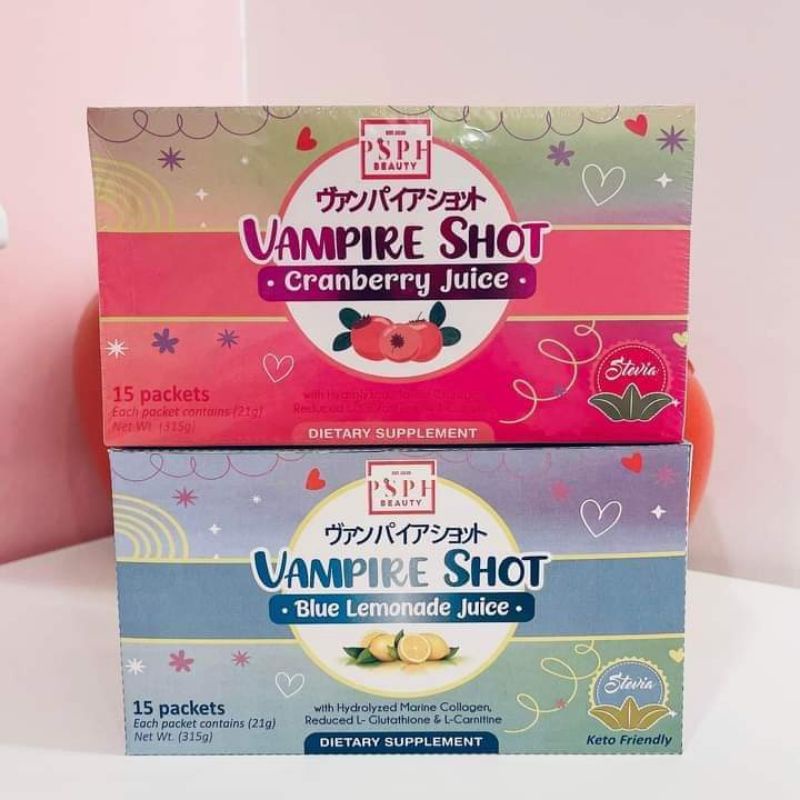 PSPH VAMPIRE SHOT CRANBERRY JUICE (Slimming & whitening) | Shopee ...