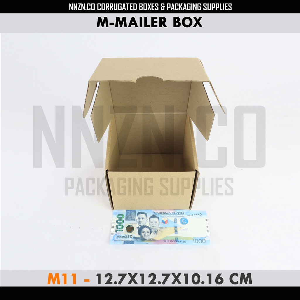 NNZN M-Mailer Box Corrugated Brown Kraft Box T-Mailer Shipping Box Gift ...