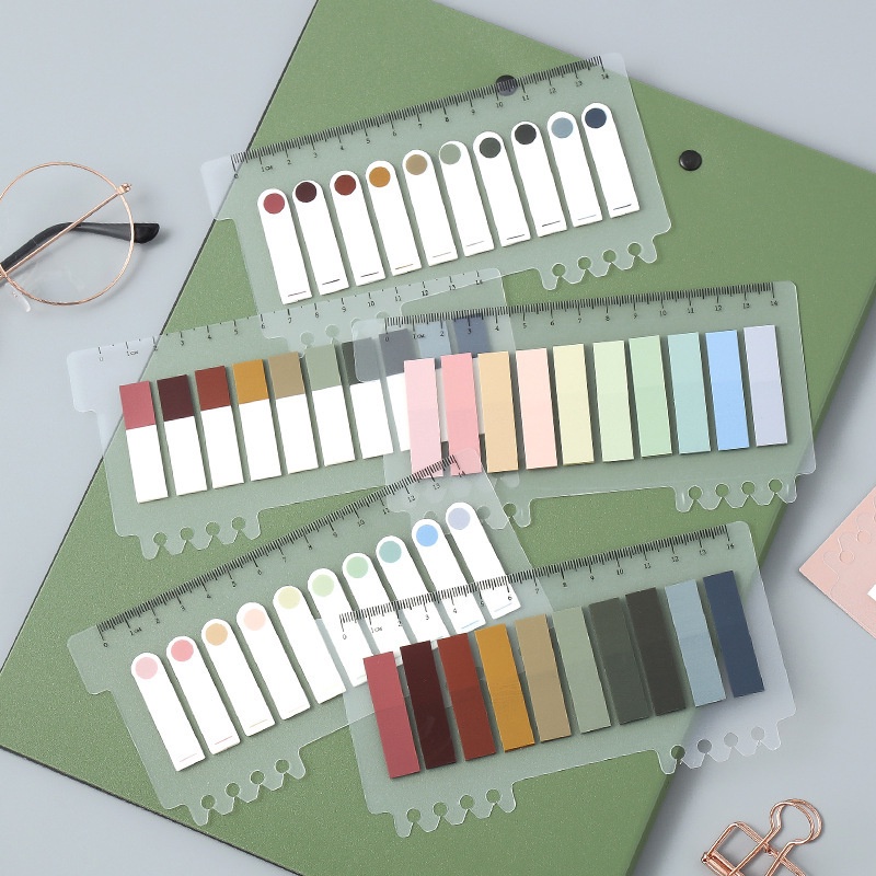 200 Sheets Self Adhesive Memo Pad Sticky Notes Bookmark Point Marker ...