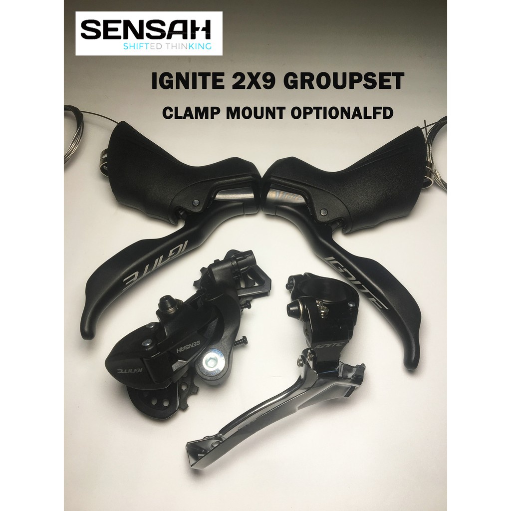 SENSAH IGNITE Road Bike Shifter 2x9 Speed Brake Lever Bicycle R7000 Tiagra Sora sensah empire ...