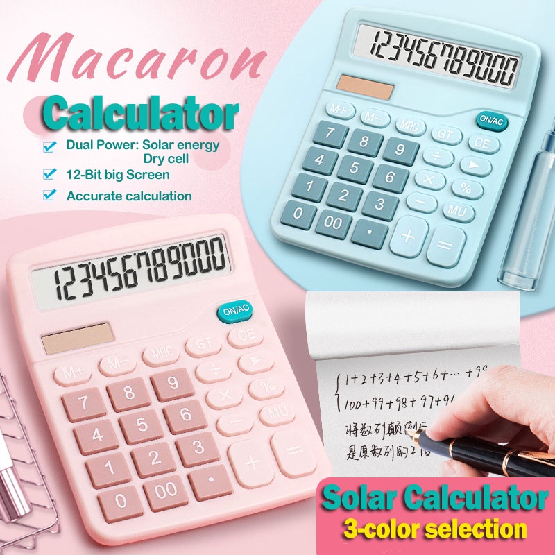 Solar Energy Charge Calculator 12bit Portable Student Office Supplies ...