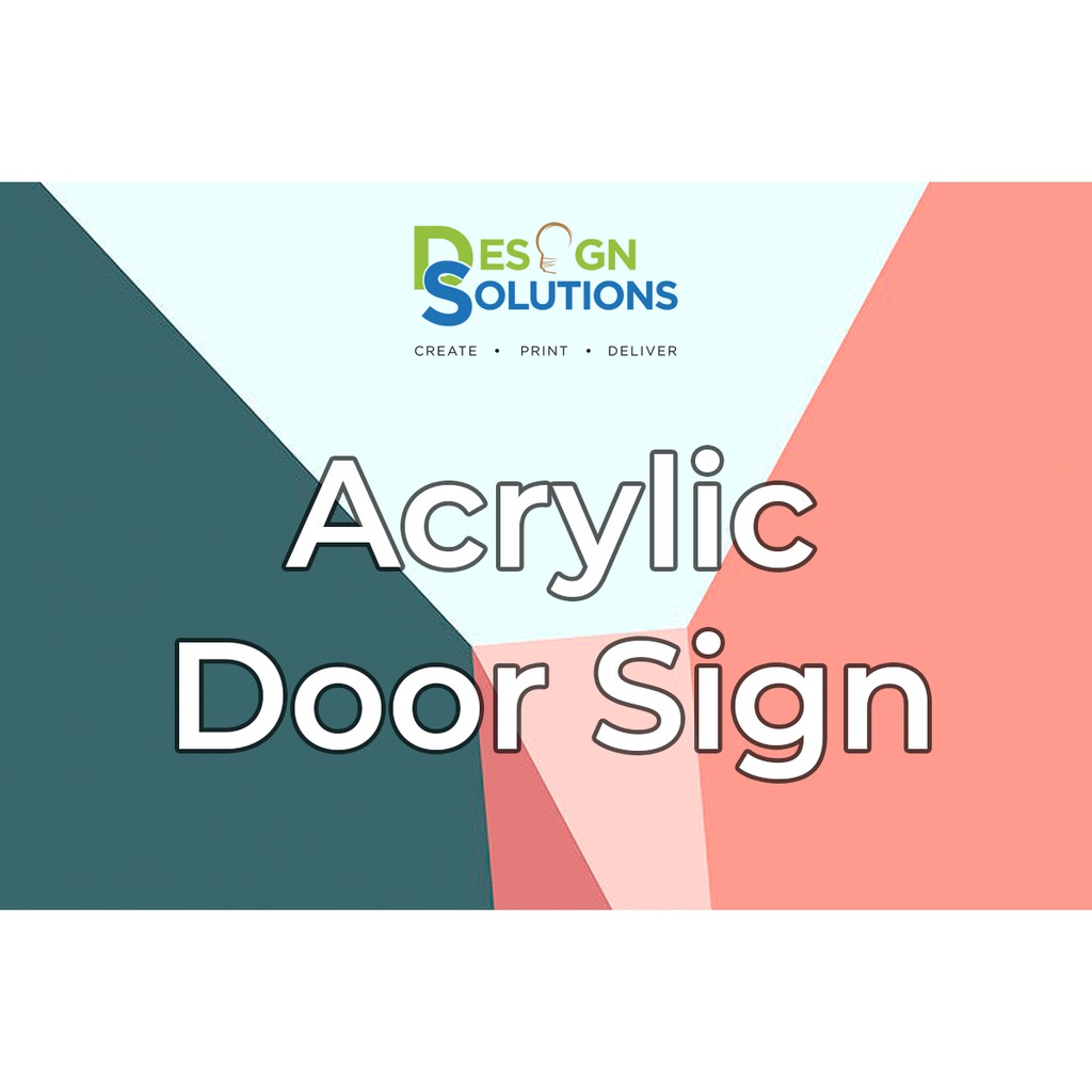Acrylic Door Sign (3mm - 4" x 8") | Shopee Philippines