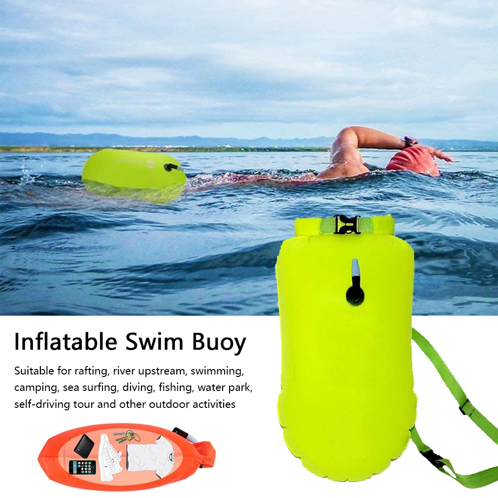 Outdoor swimming safety buoy multi-functional swimming buoy bag with ...