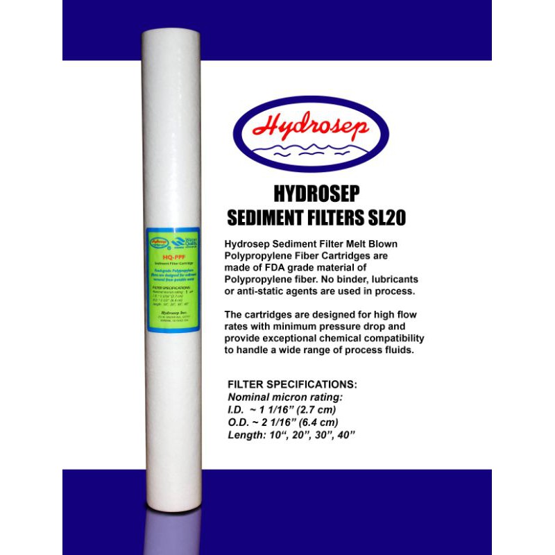 SEDIMENT SL20 1,5,10,20 MICRON HYDROSEP | Shopee Philippines