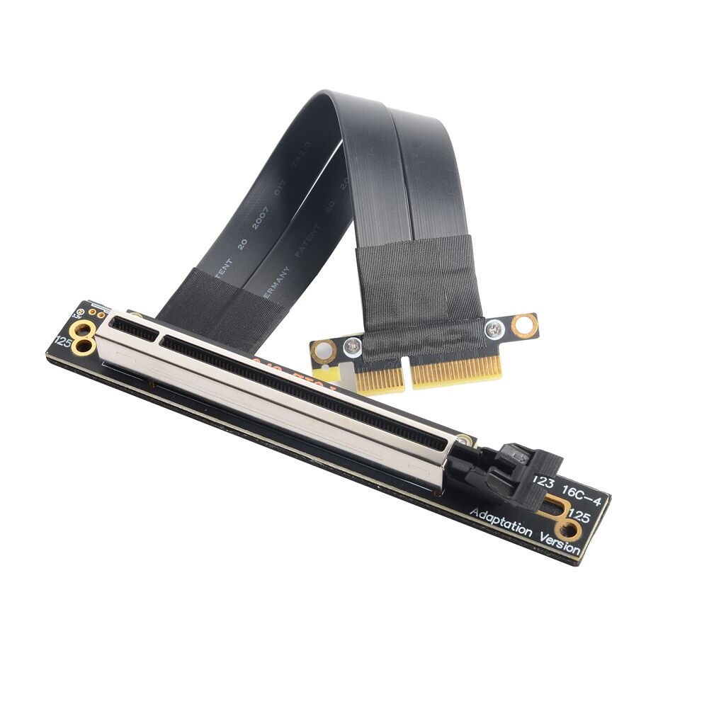 PCI-E 4X 16X Riser Extension Cable PCI Express PCIe X4 To X16 Extender ...