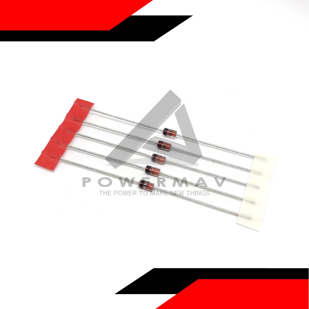 5pcs 1n4744a 15v zener diode 1 watt silicon planar power 1watt voltage stabilization pcb ...