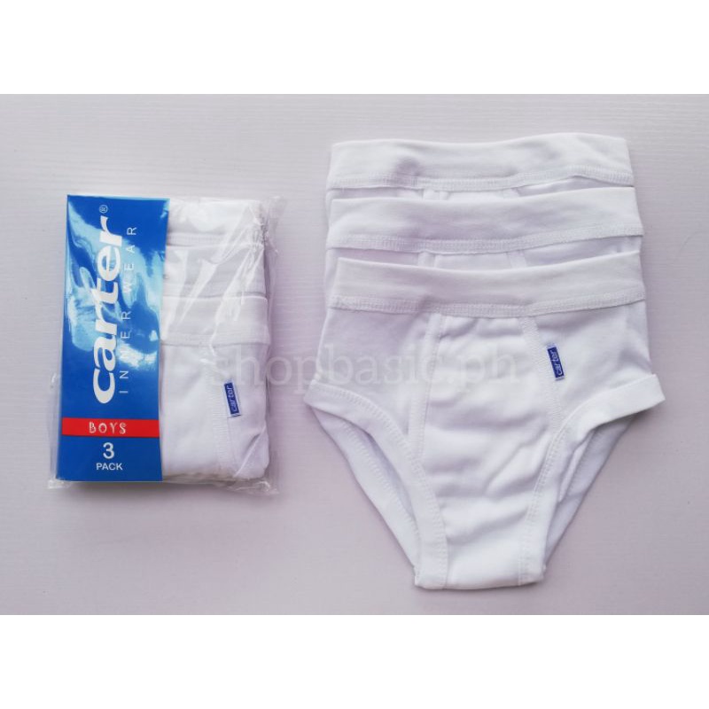 Original CARTER Brief 3in1 for KIDS WHITE Outside Garter | Shopee ...