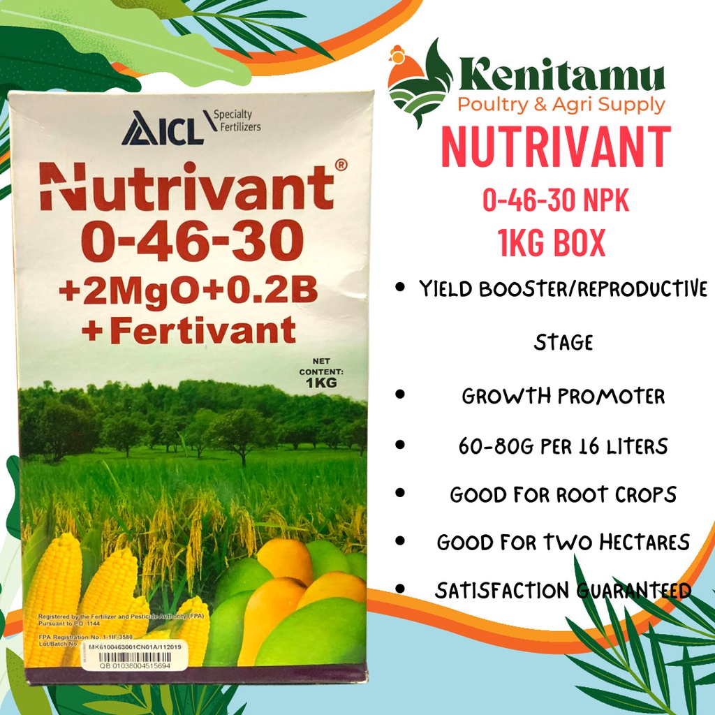 NUTRIVANT 0-46-30NPK 1KG BOX | Shopee Philippines