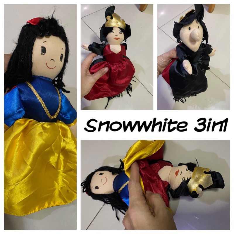 3in 1 Hand Puppet Tells The Story Of Snowwhite Snow White and seven ...